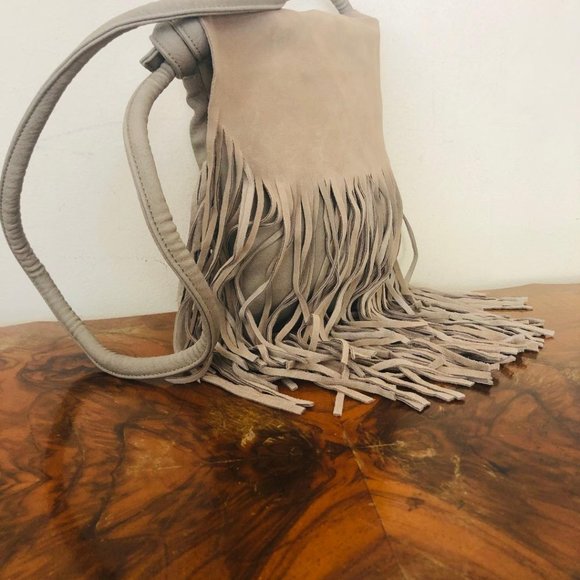 Moda Luxe | Bags | Moda Luxe Fringed Suede Leather Shoulder Bag | Poshmark